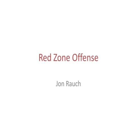 Red zone offense | PPT