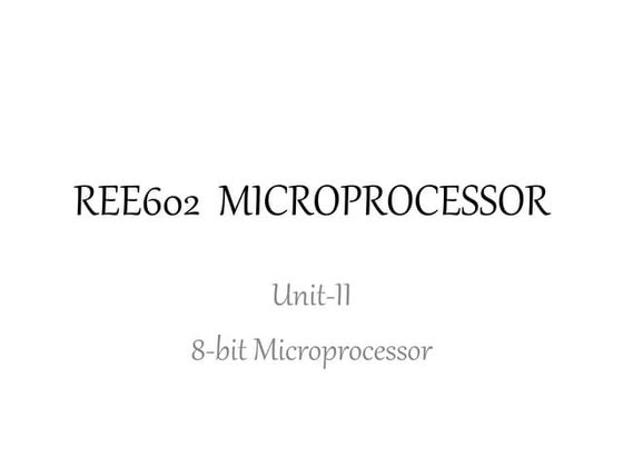Instruction set of 8051 Microcontrollers | PPT