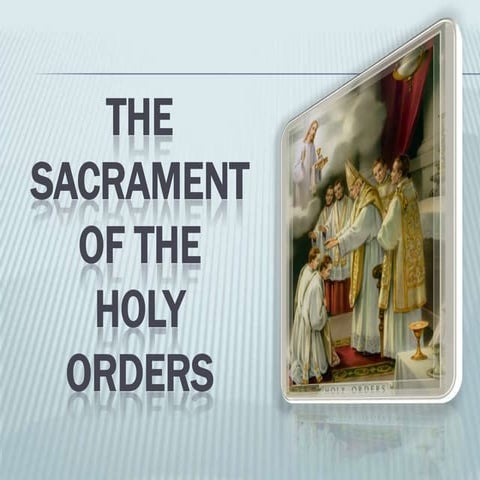 Symbols of holy orders | PDF
