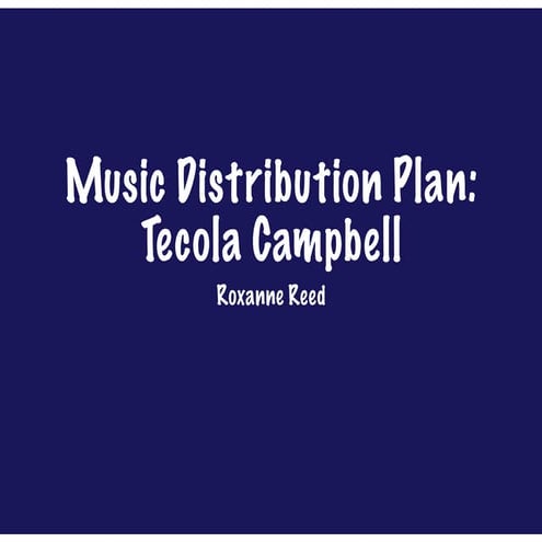 Artist Music Distribution Plan - Midterm Project | PDF