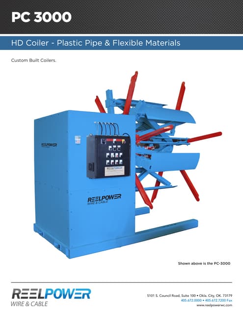 Spooling tubing |Spooling foam|B12-Re-Spooler|Reelpowerwc | PDF