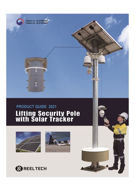 SOLAR TRACKER OF REEL TECH (Security pole with solar tracer and solar ...