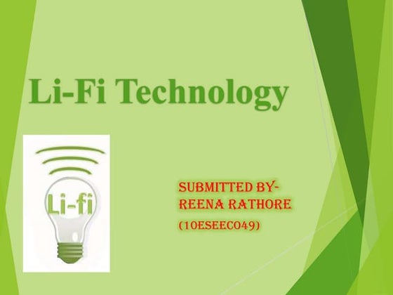 LI-FI (LIGHT FIDELITY) | PPTX