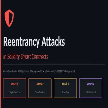 Comprehensive Guide to Reentrancy Attacks and Mitigations in Solidity ...