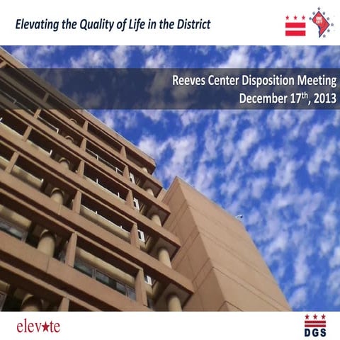 Reeves Center Community Meeting Presentation (Dec. 17, 2013) | PPT