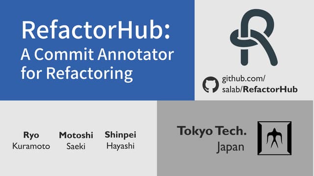 Refactorhub A Commit Annotator For Refactoring Ppt 3120