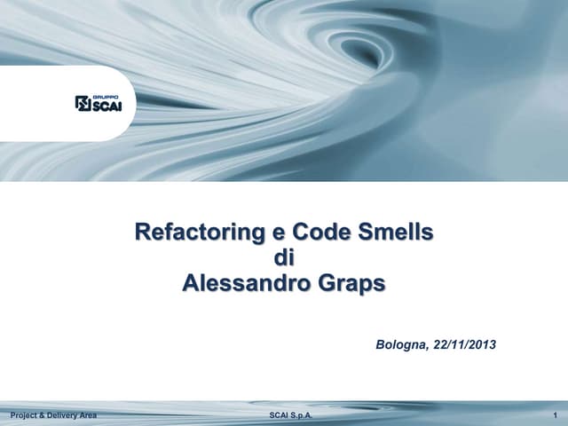 Refactoring Smell Code Ppt
