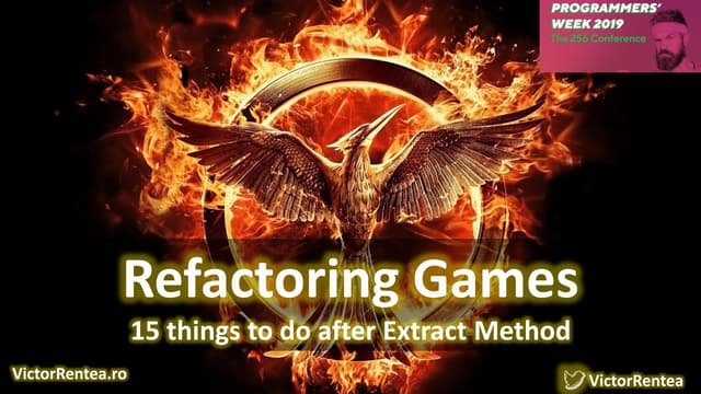 Refactoring Games 15 Things To Do After Extract Method Ppt