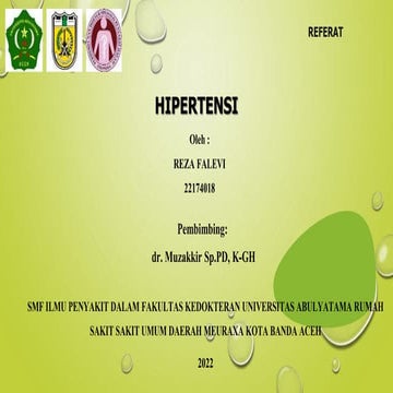 Slide konsensus penatalaksanaan hipertensi 2019 inash | PDF