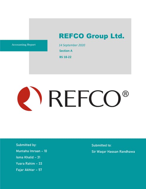 Refco Case Study | PDF