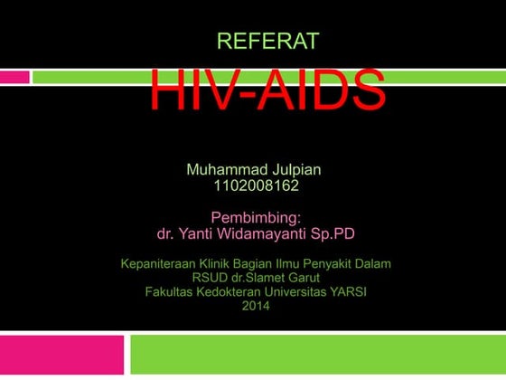 Klasifikasi stadium klinis hiv aids menurut who | DOCX