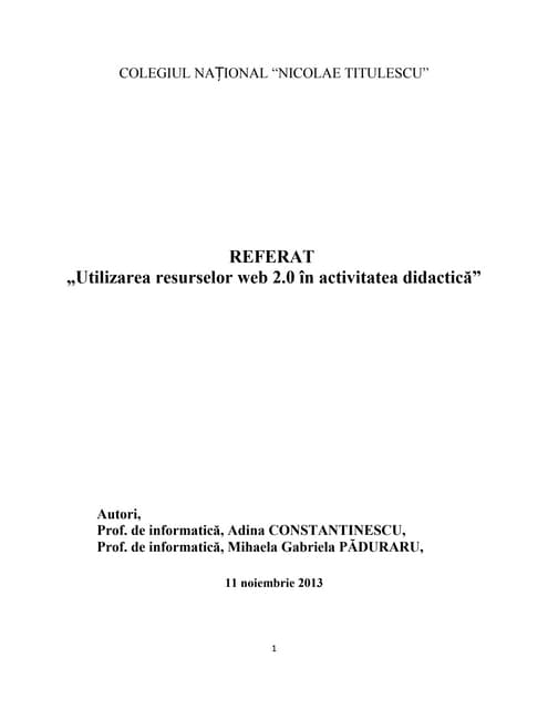 Fisa gen liric | DOC