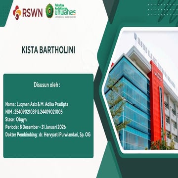 Kista Bartholini | PPTX