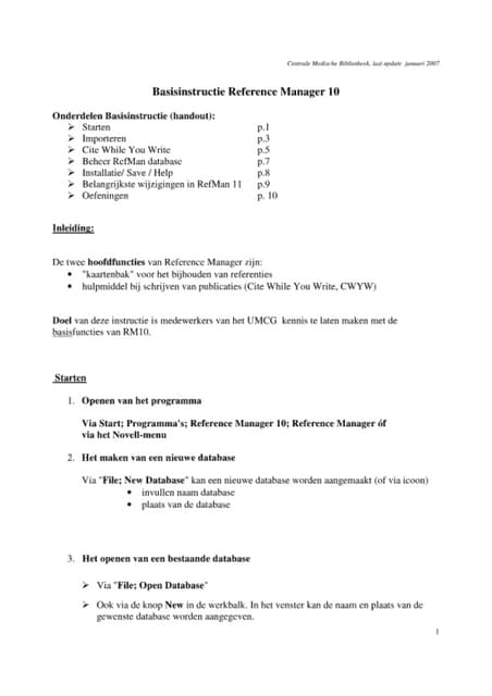 Reference Manager | PPT