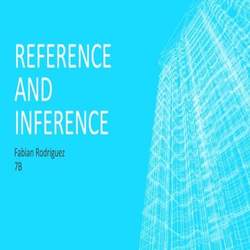 Reference and inference | PPT