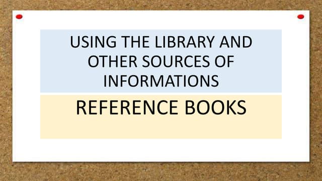 Types of information sources | PPTX