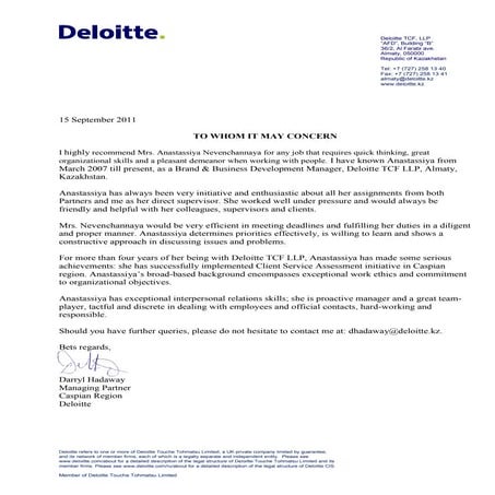 Reference from head of consulting, Deloitte 2011 | PDF