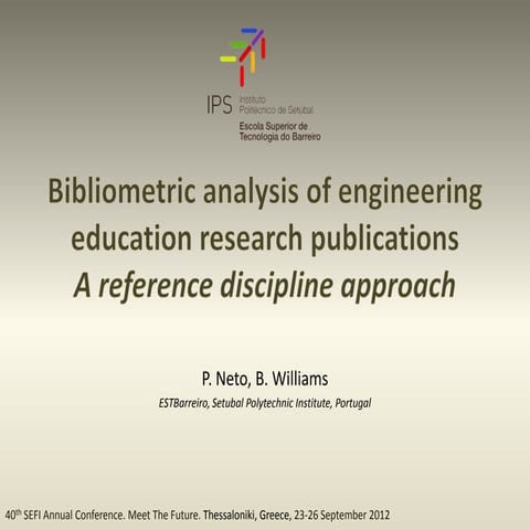 Engineering education research: analysing reference disciplines and ...