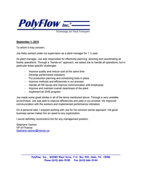 Reference Letter | PDF
