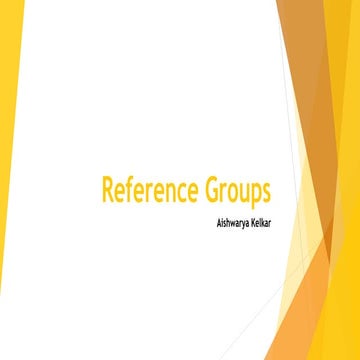 Reference groups | PDF