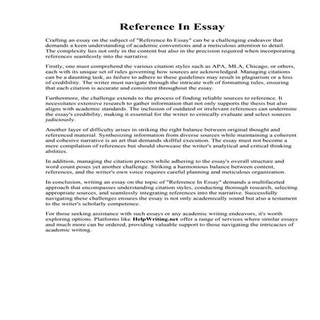 Reference In Essay | PDF | Operating Systems | Computer Software and ...
