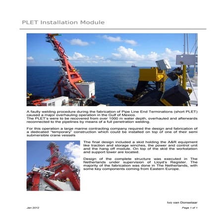 Plet Installation Module | PDF