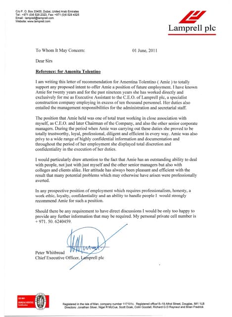 IOM letter of appeciation Nepal