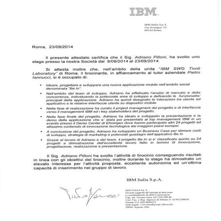 Reference letter ibm | PDF