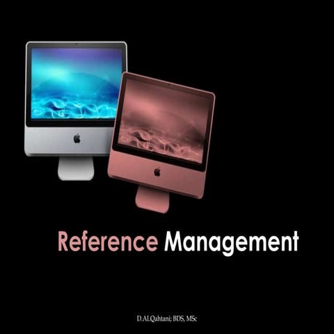 Reference management | PPTX