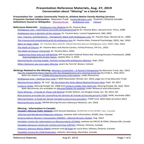 Reference Materials Aug. 27, 2019 | PDF