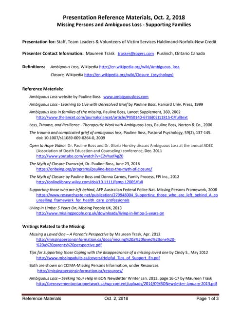 Reference Materials Apr 17 2019 | PDF