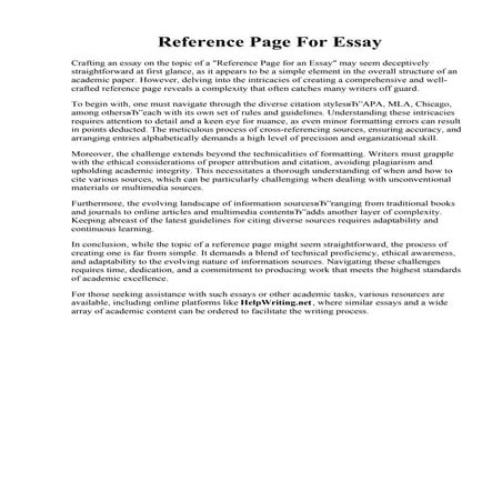 Reference Page For Essay.pdf