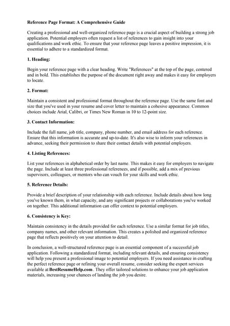 Best Practices for a Professional Resume Format.docx