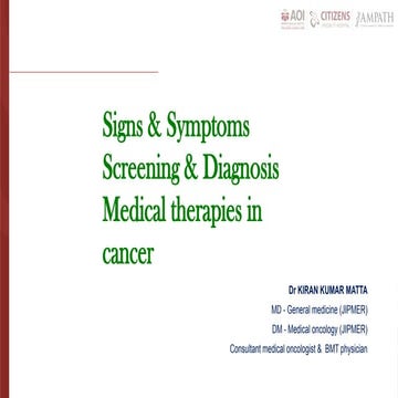 Reference Presentation of medical aspect of onco | PPTX