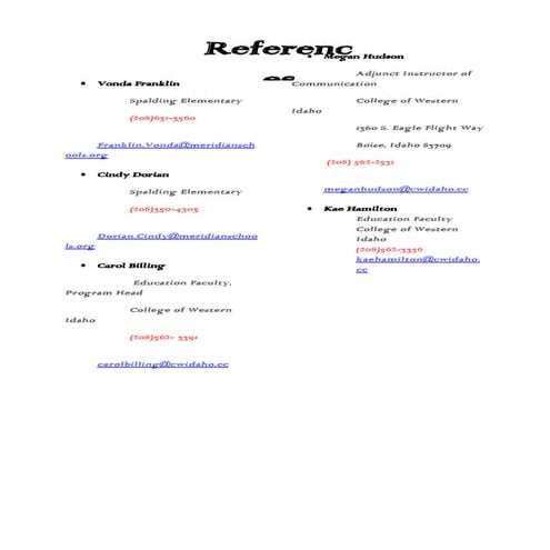 References | DOCX