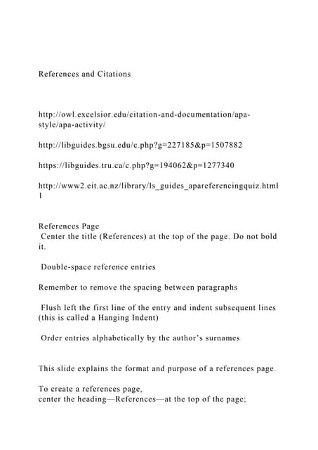 Creating APA 7 Citations in a Power Point Presentation | PPTX | Desktop ...