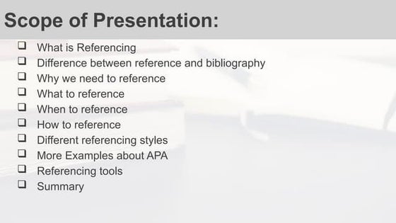 Referencing styles & Bibliography | PPTX