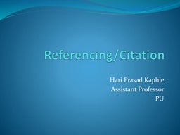 APA Style | PPT