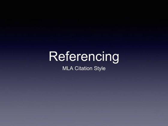 Referencing checklist | PPT