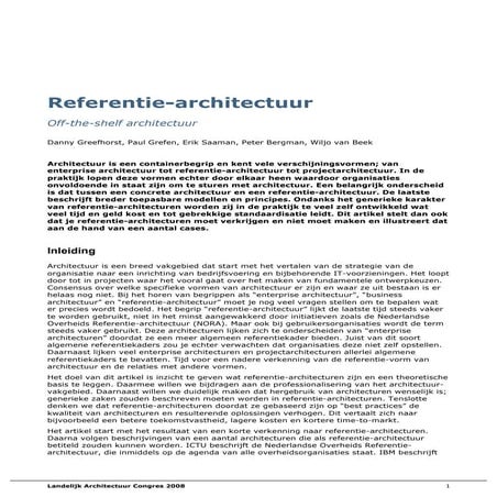 GEMMA - werken onder referentiearchitectuur.eam2012 | PPS