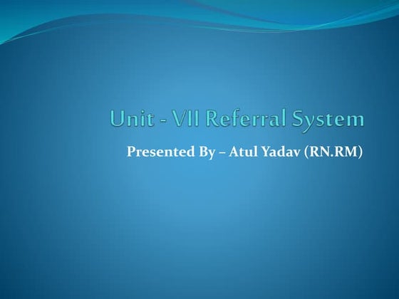 Referral system // Community Referral System | PPT Referral system // Community Referral System | PPT