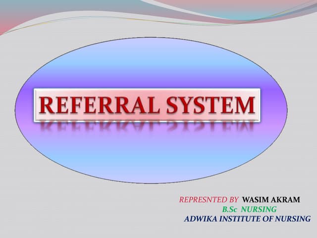 First referral units | PDF