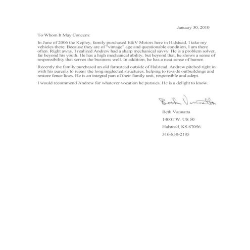 Referrence Letter 2 | DOCX