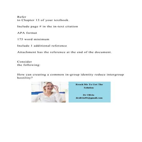 Refer to Chapter 13 of your textbook.Include page # in the in-.docx | Books and Literature