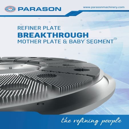 Refiner Plate - Mother Plate & Baby Segment | Pulp & Paper Industry | PDF