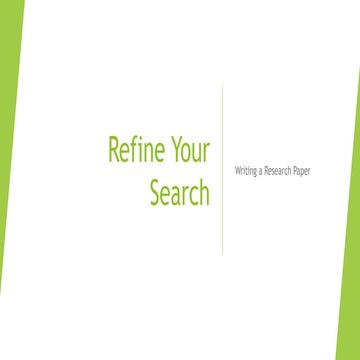 Refine your search | PPTX | Science