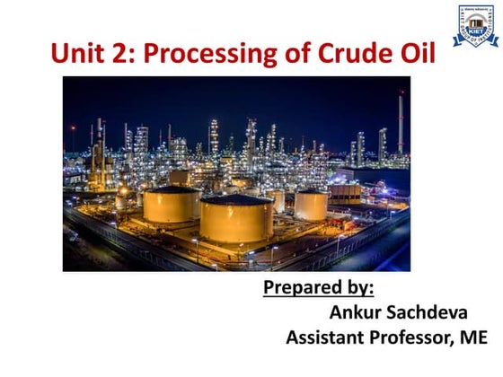 DEMULSIFICATION in the oil and gas industry .pptx | Chemistry | Science