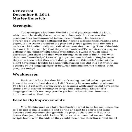 Children's Play Reflections 2 | PDF