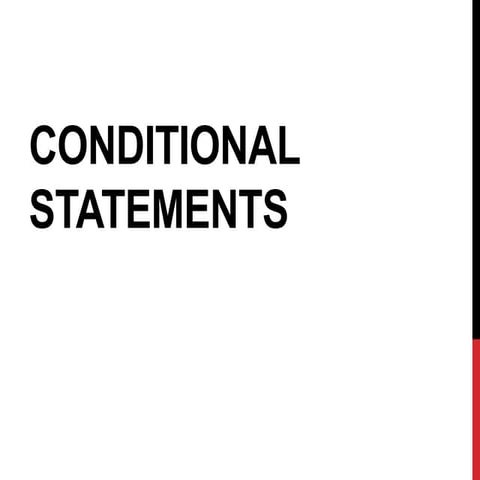 Ref Lec 4 Conditional Statement 1pptx 8001