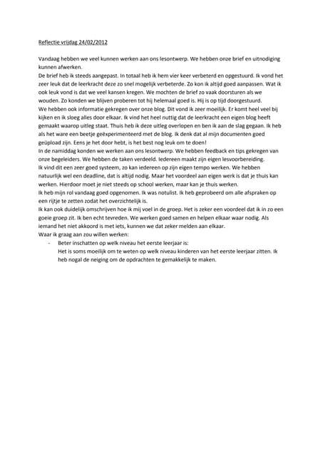 Reflectie dag 3 | DOCX